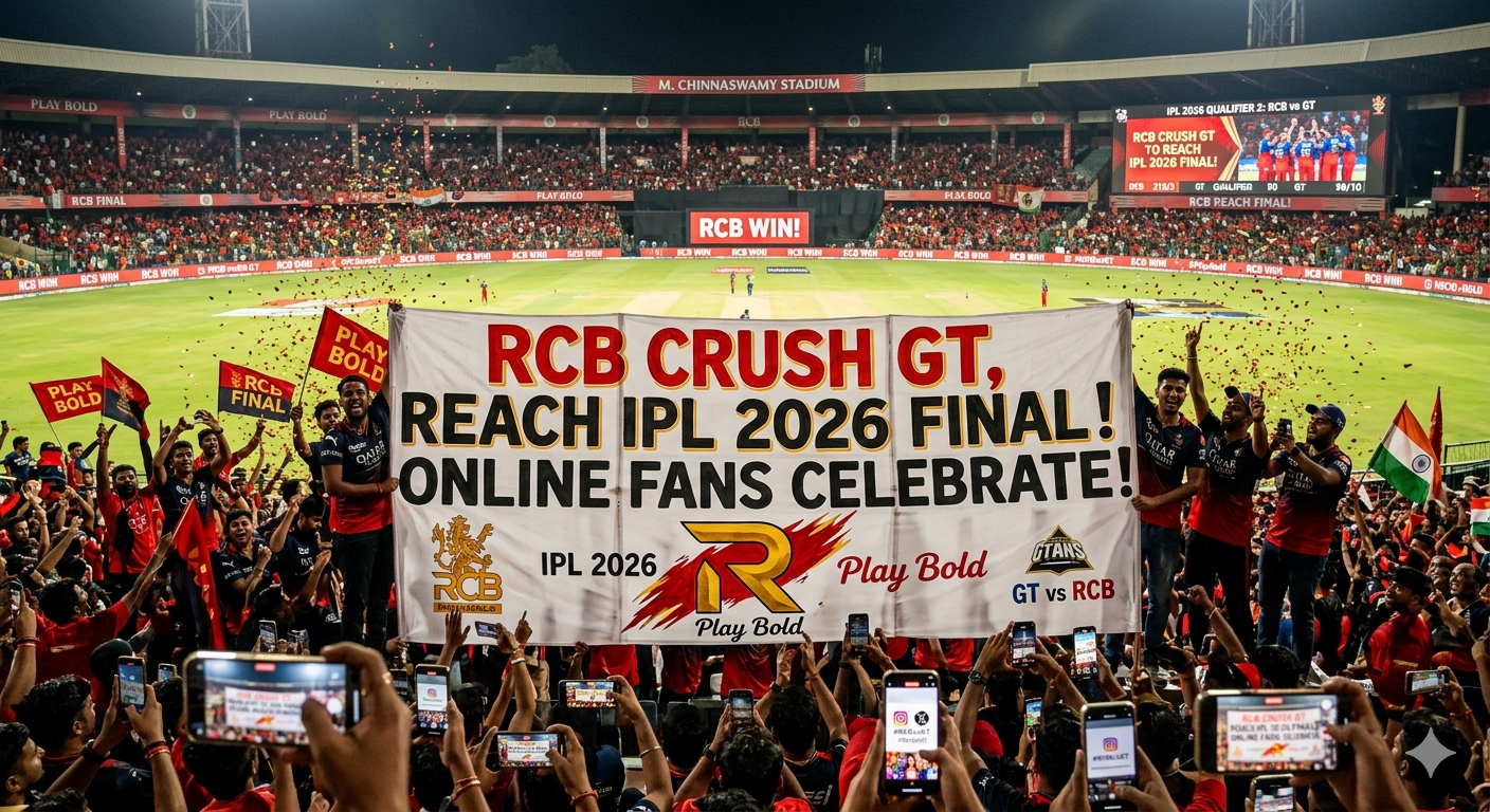 RCB Crush GT to Reach IPL 2026 Final as Fans Celebrate Online — Dream11 ...